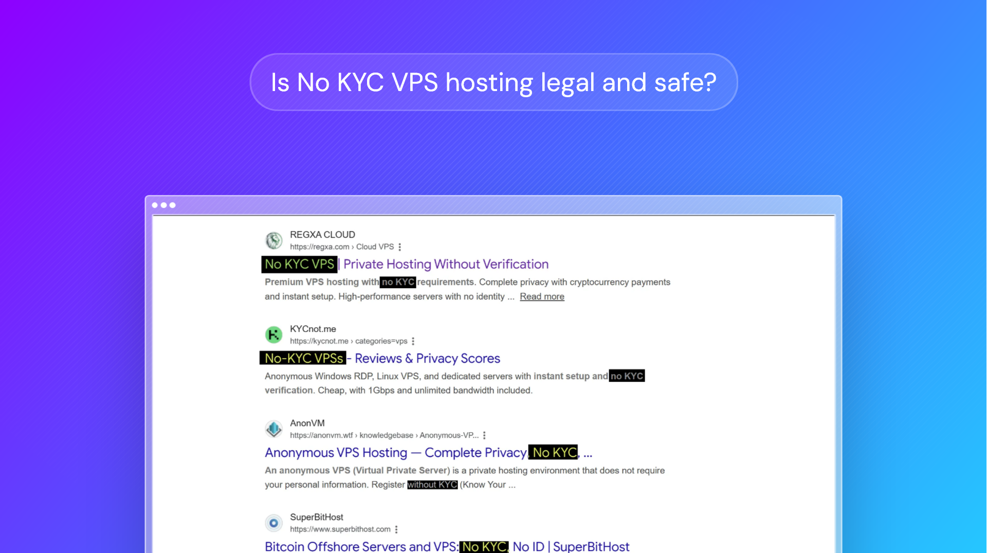 Is No KYC VPS hosting legal? Here’s what you need to know