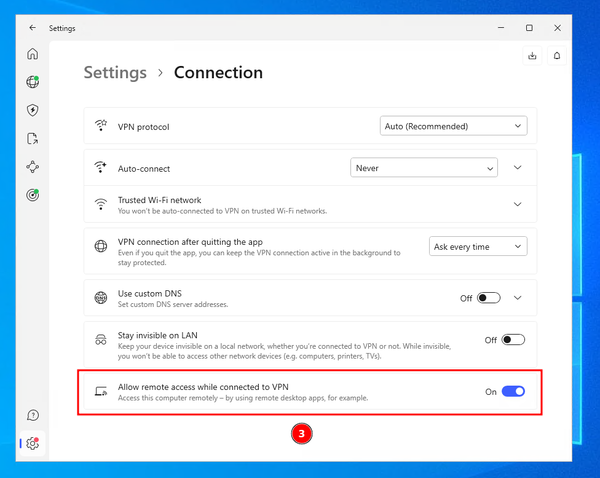 How to use a VPN on your RDP server without being disconnected