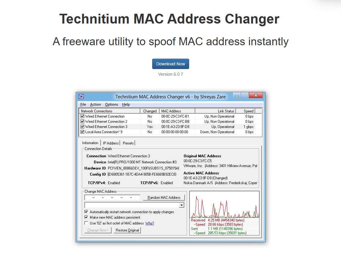 How to change MAC address on Windows and Linux